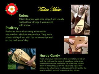 Tudor entertainment.ppt is a historical period | PPT