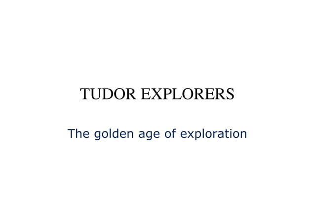 Tudor explorers | PDF