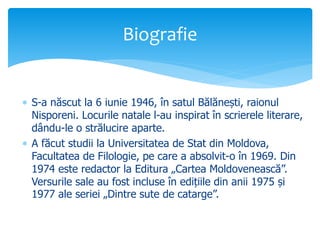 Tudor Palladi, poet, critic literar | PPT