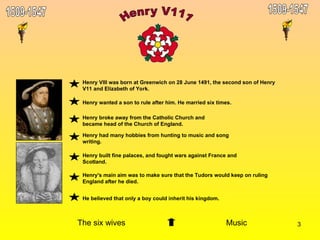 THE TUDOR DYNASTY AND THEIR DIFFERENT MONARCHS | PPT