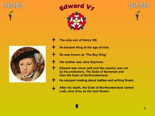 THE TUDOR DYNASTY AND THEIR DIFFERENT MONARCHS | PPT
