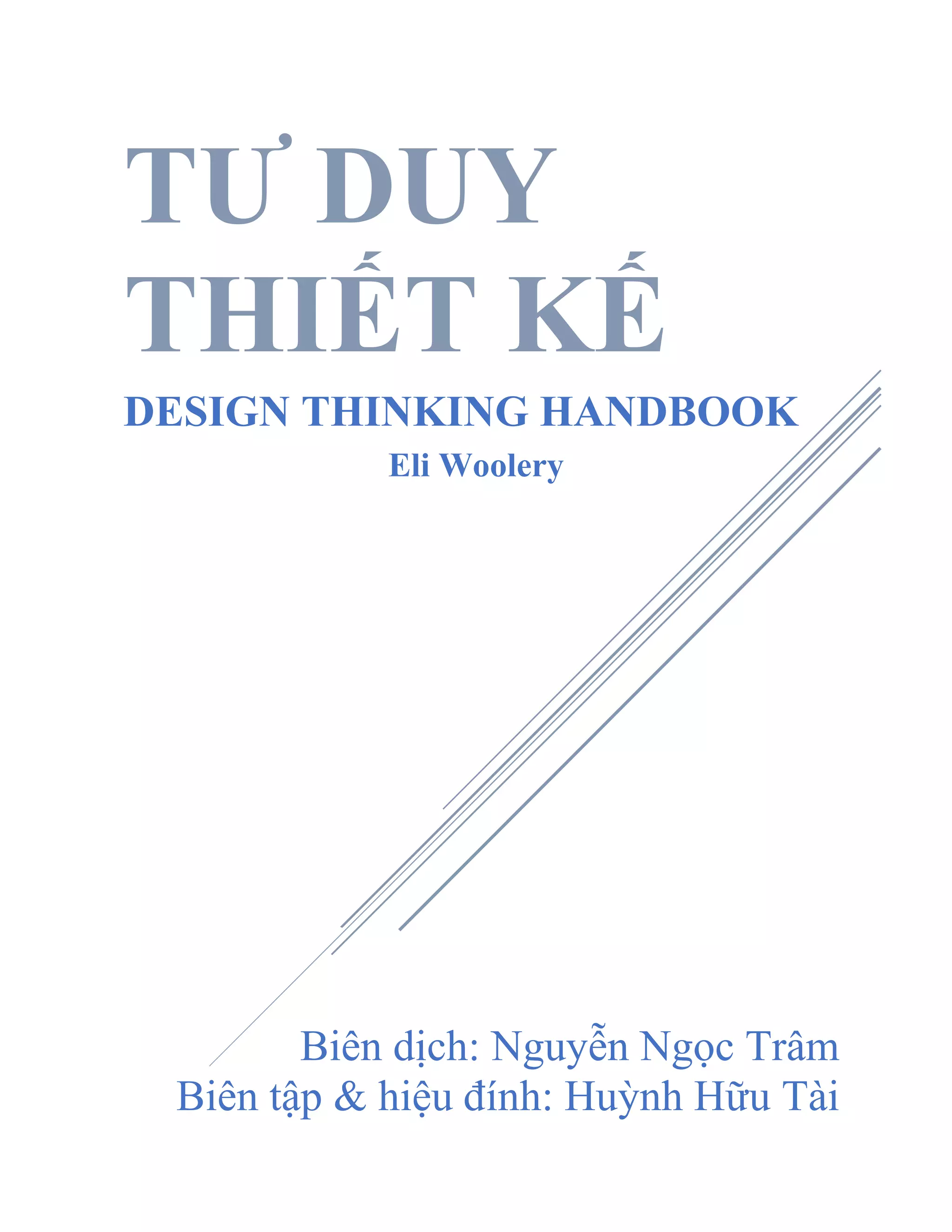 Tư Duy Thiết Kế - Design Thinking Handbook | PDF