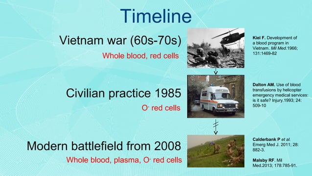 Blood and plasma: learning from the pre-hospital setting | PPT | First ...