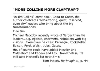 THE EXECUTIVE‘S TRINITY (STEPHEN BUNGAY (KEYNOTE)) - LKCE13 | PDF