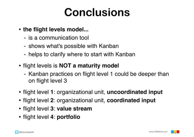 FLIGHT LEVELS OF KANBAN (KLAUS LEOPOLD) - LKCE13 | PPT