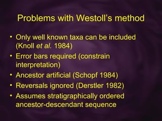 Character acquisition through geological time | PPT