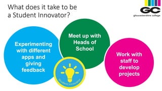 Student Innovators: innovating digital technology change in FE | PPTX