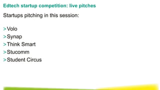 Edtech startups competition - live pitches | PPTX