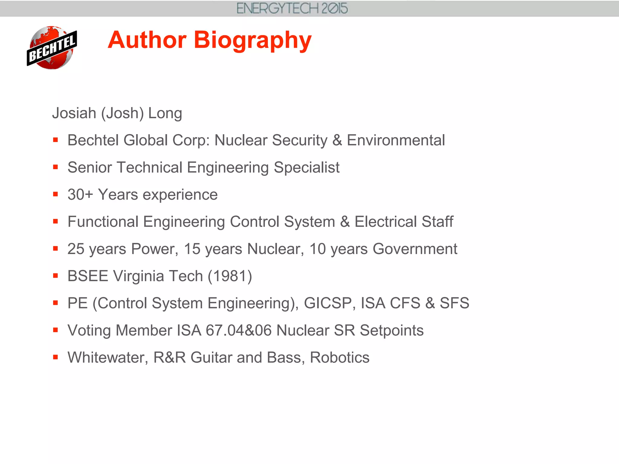 Josh Long: Minimum Cyber Security Requirements for a 20 MW Photo ...