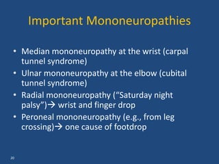 Tues 10 20 peripheral nerve disorders- a practical overview | PPT