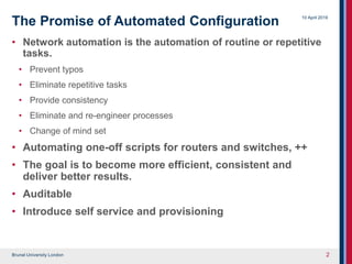 Automated configuration - templates, processes and transformation | PPT
