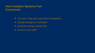 How complex systems fail | PPT