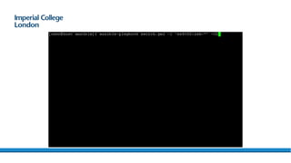 Evolution of network automation at Imperial College London | PPTX