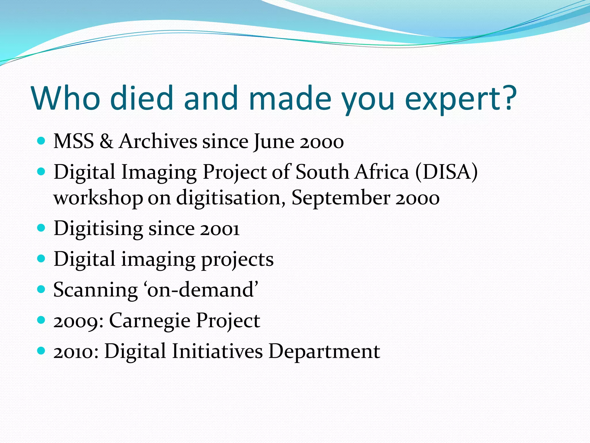 Introduction to Digitisation | PPTX | Technology & Computing