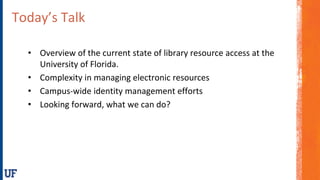 Digby Exploring Identity and Library Resource Access Management | PPT