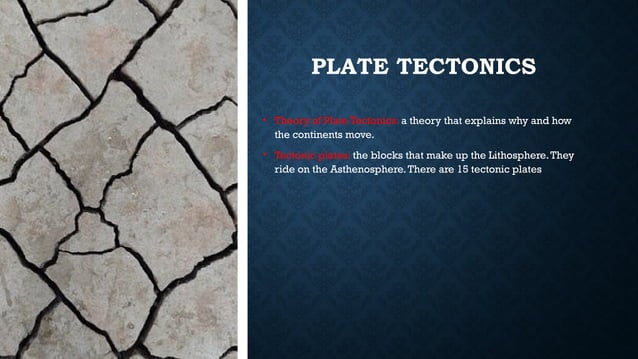 Plate Tectonics Earth Science Continents | PPT