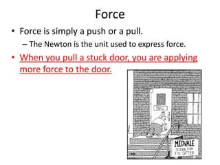 Balanced and Unbalanced Forces | PPTX