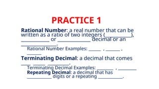 Rational Vs Irrational numbers under number systems | PPT