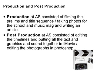 Question 1a Post Production | PPT
