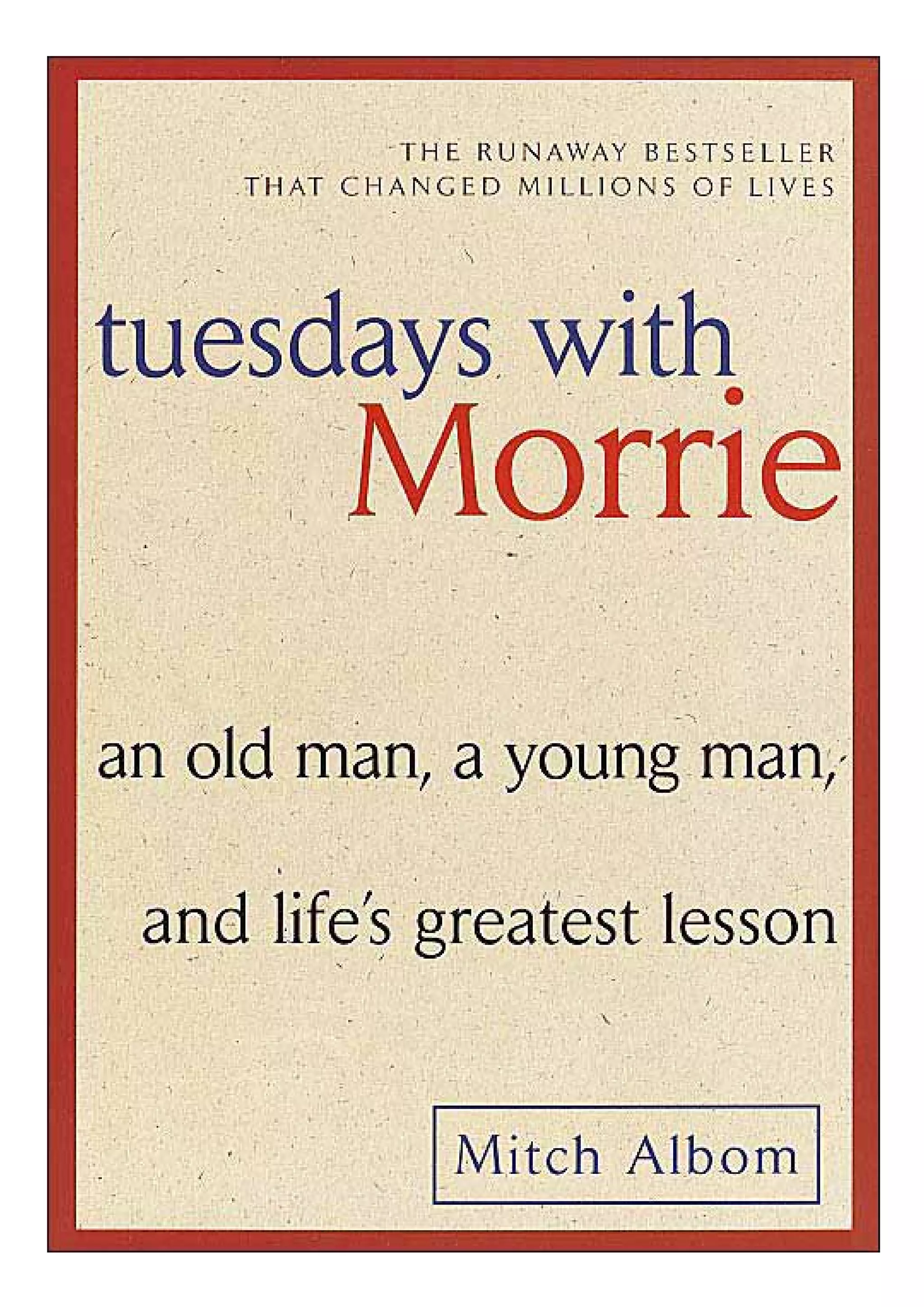 Tuesdays with morrie | PDF