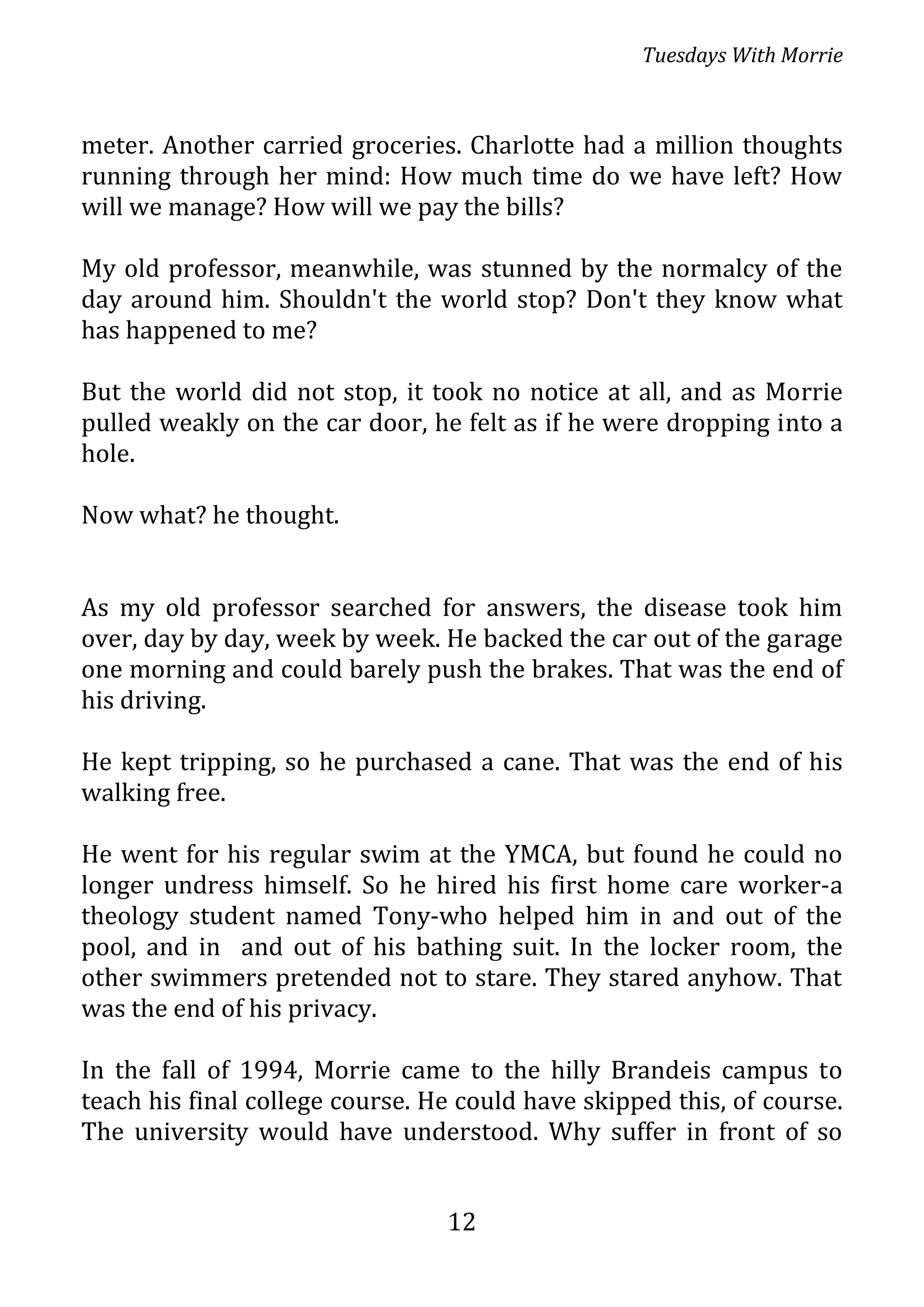 Tuesdays with morrie | PDF