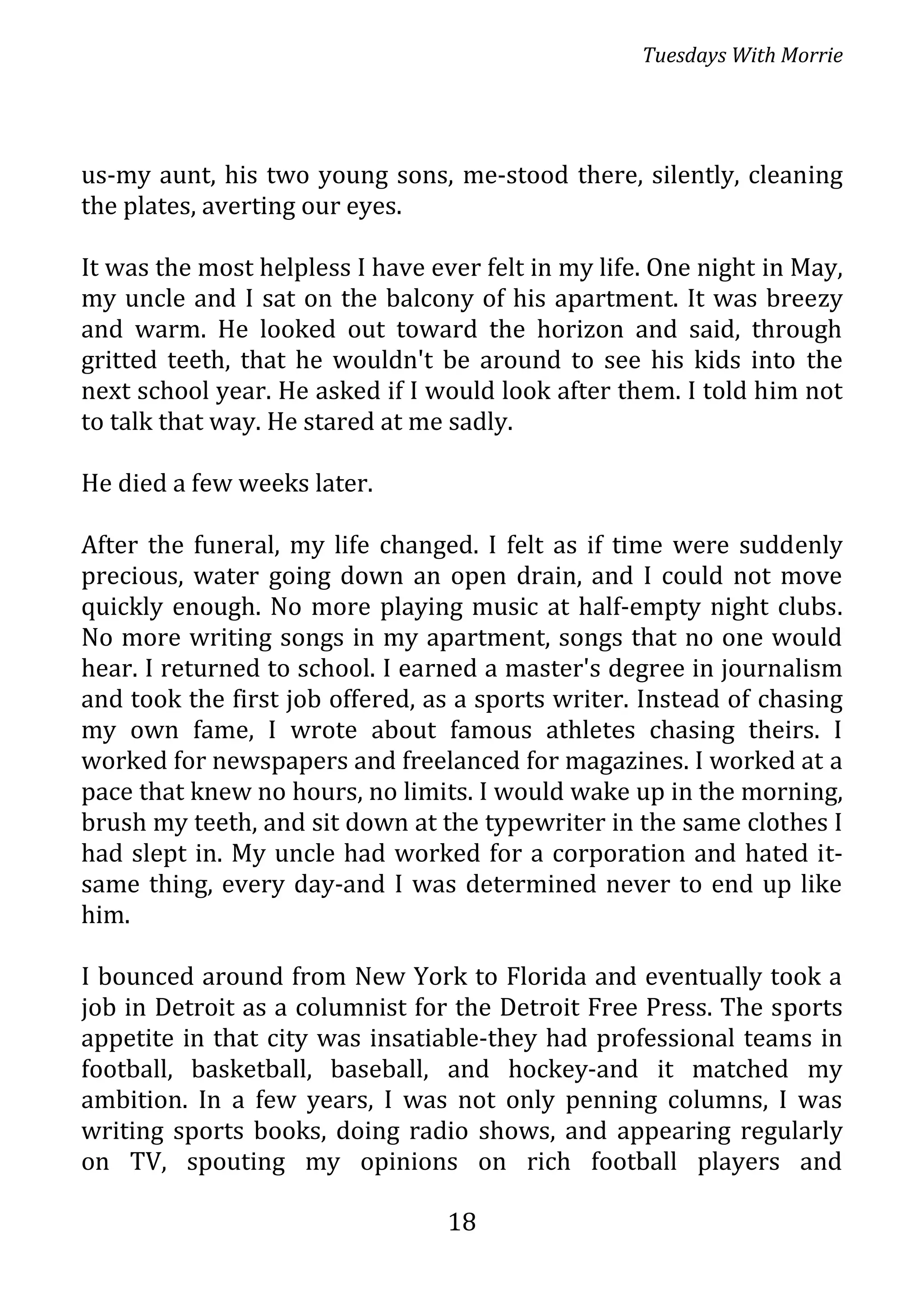 Tuesdays with morrie | PDF