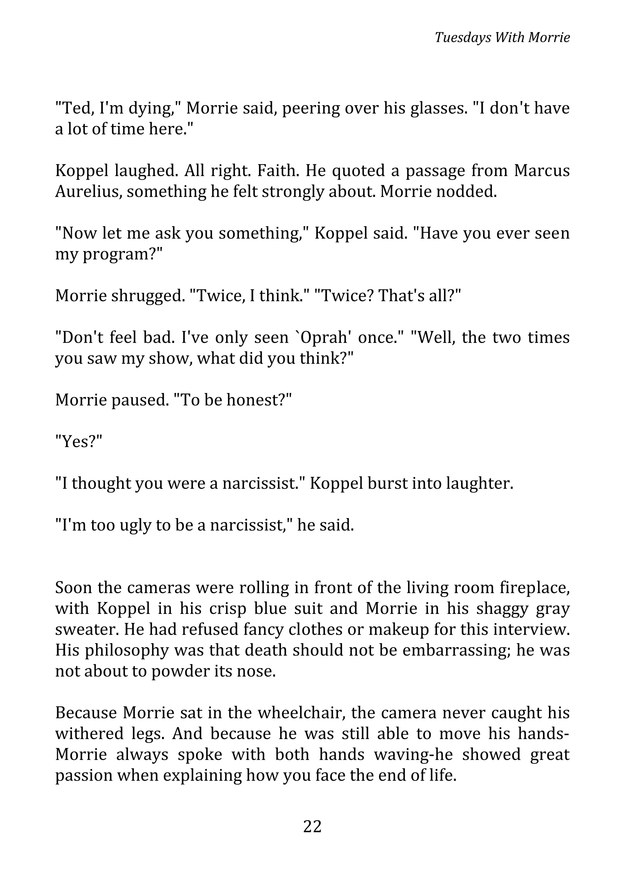 Tuesdays with morrie | PDF