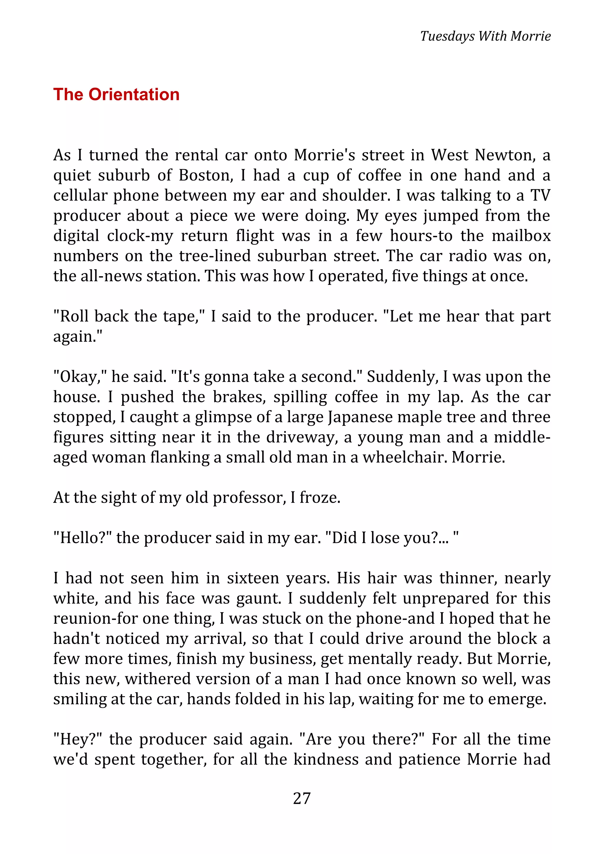 Tuesdays with morrie | PDF