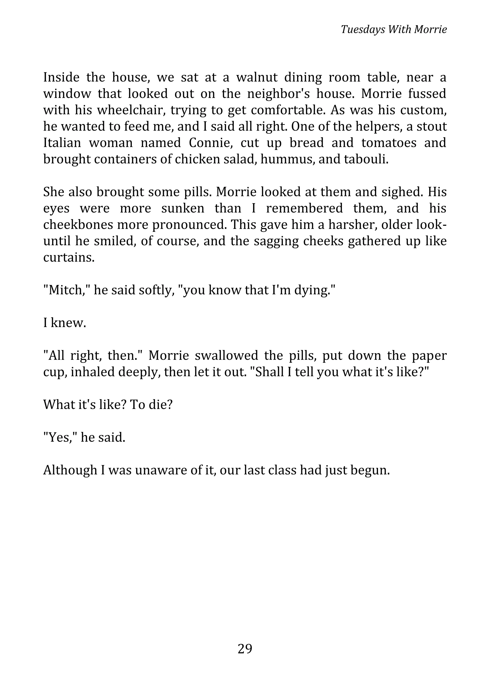 Tuesdays with morrie | PDF