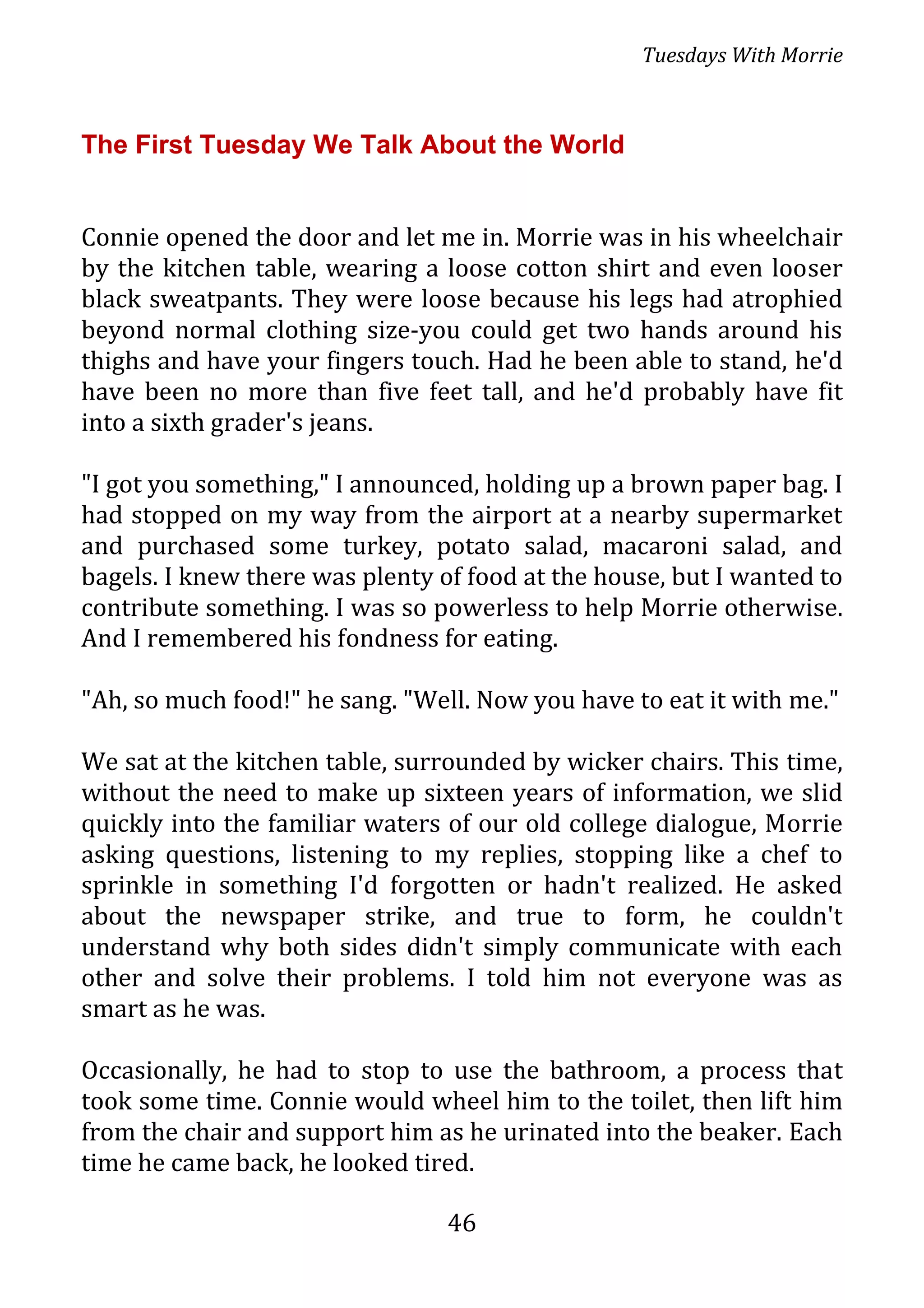 Tuesdays with morrie | PDF