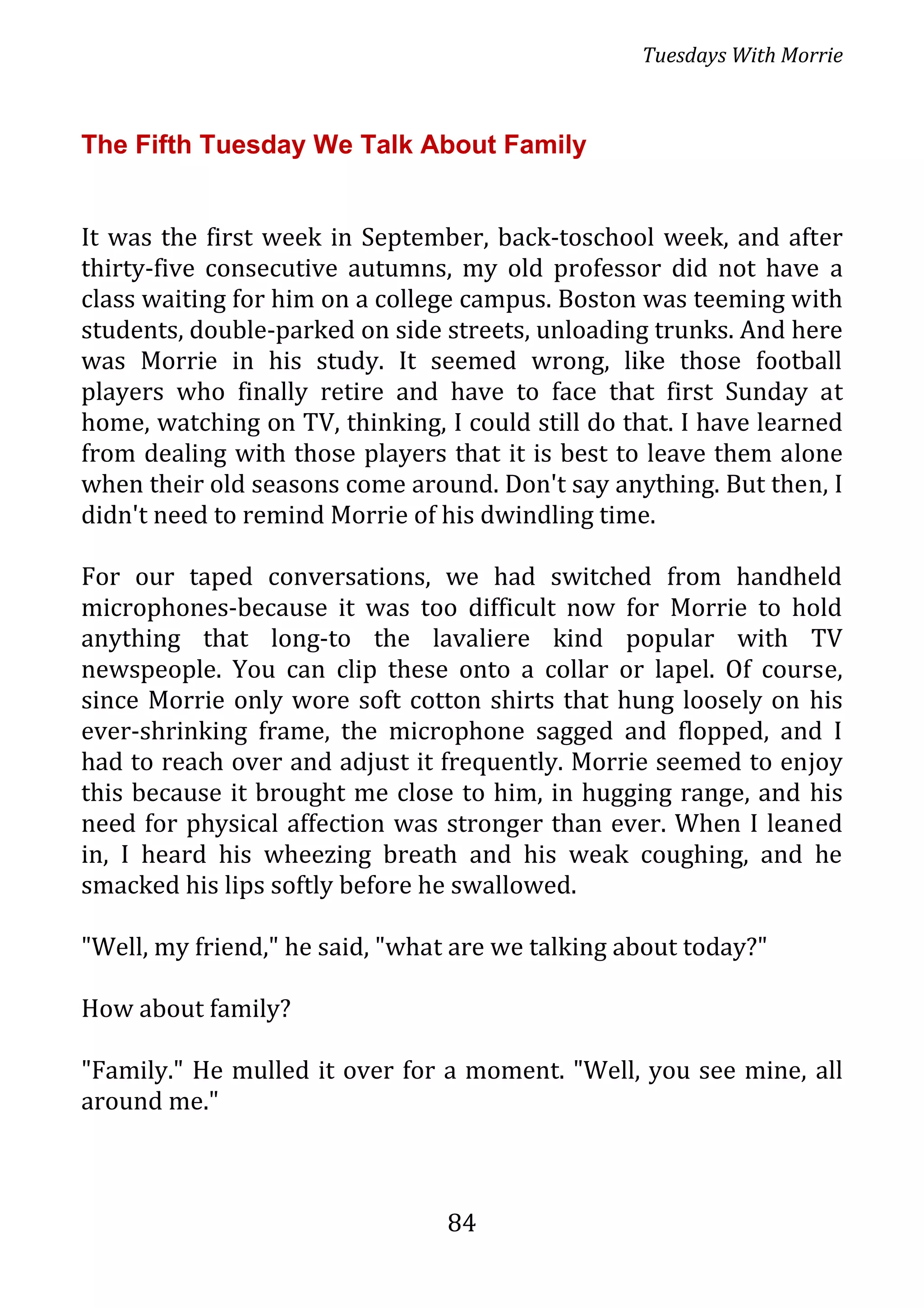 Tuesdays with morrie | PDF