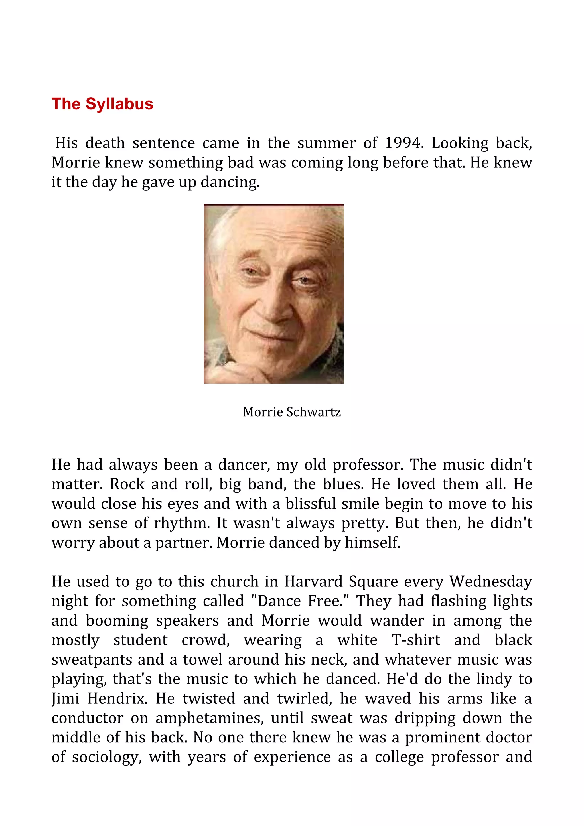 Tuesdays with morrie | PDF