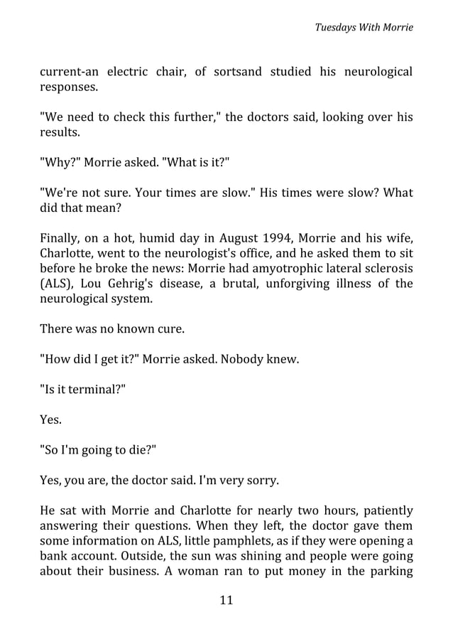 Tuesdays with morrie | PDF