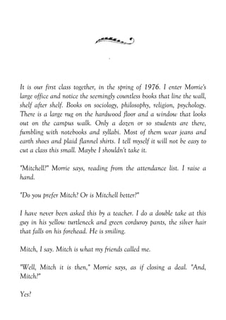 Tuesdays with morrie | PDF