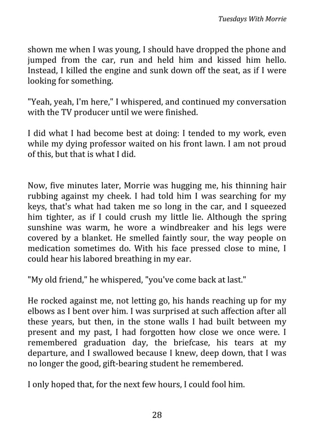 Tuesdays with morrie | PDF