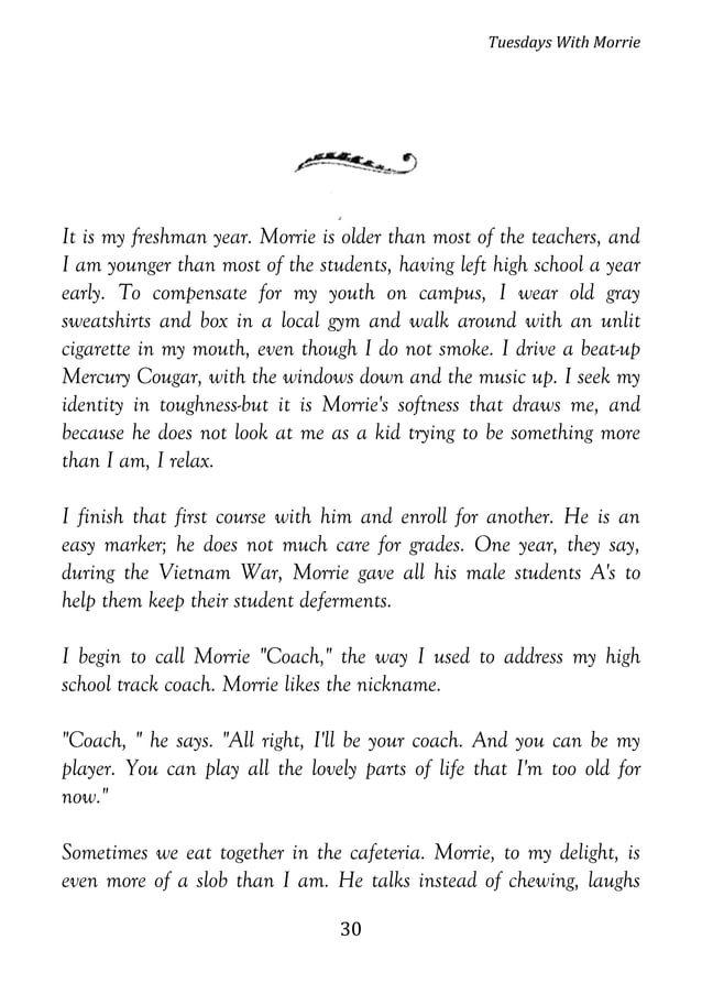 Tuesdays with morrie | PDF