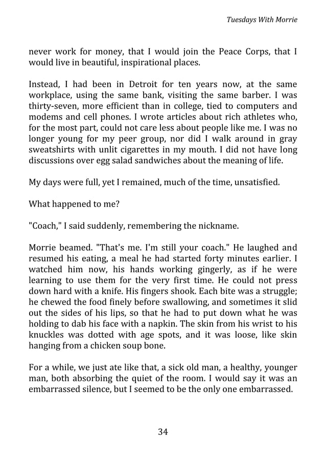 Tuesdays with morrie | PDF