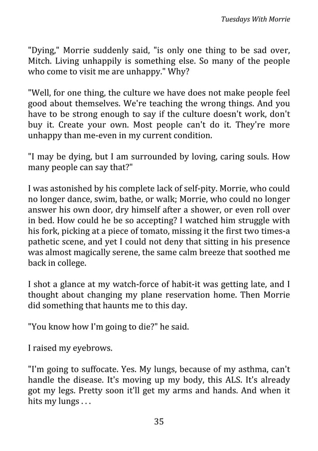 Tuesdays with morrie | PDF