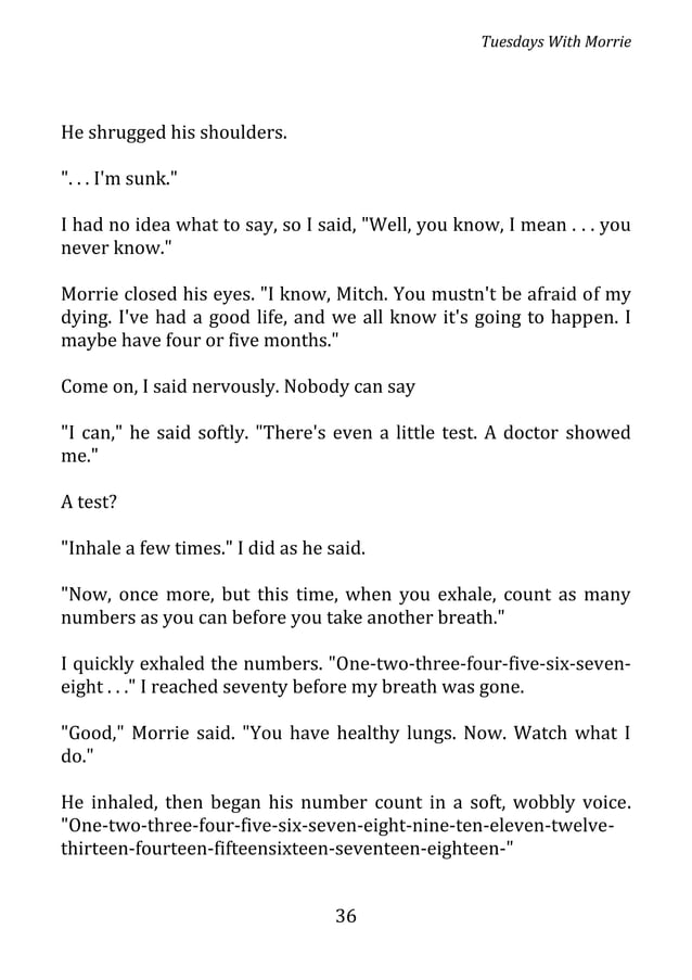 Tuesdays with morrie | PDF