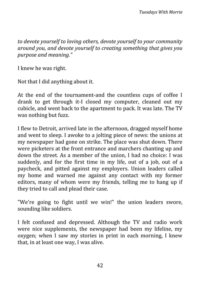 Tuesdays with morrie | PDF