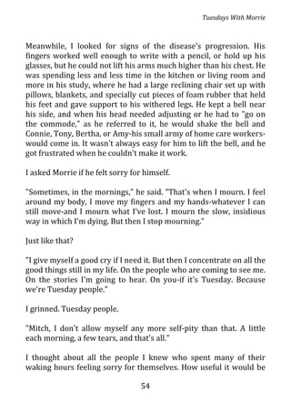 Tuesdays with morrie | PDF