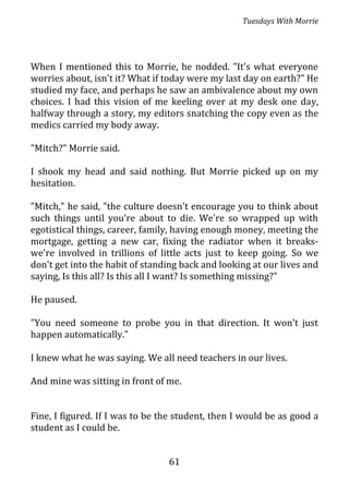 Tuesdays with morrie | PDF