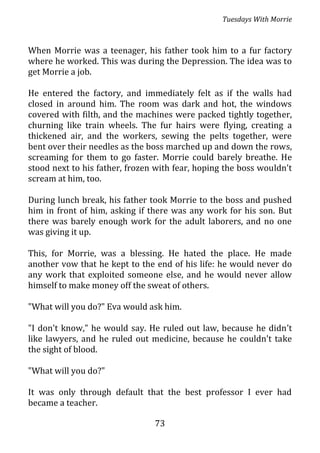 Tuesdays with morrie | PDF