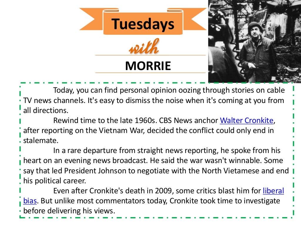 Tuesdays With Morrie Summary