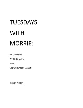 tuesdays with morrie.pdf