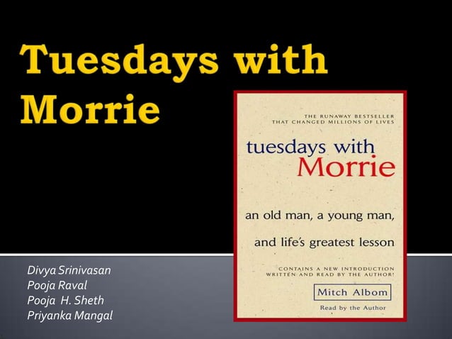 Tuesdays with Morrie | PPTX | Romance | Genres