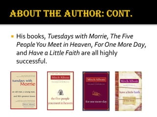 Tuesdays with Morrie | PPTX | Romance | Genres