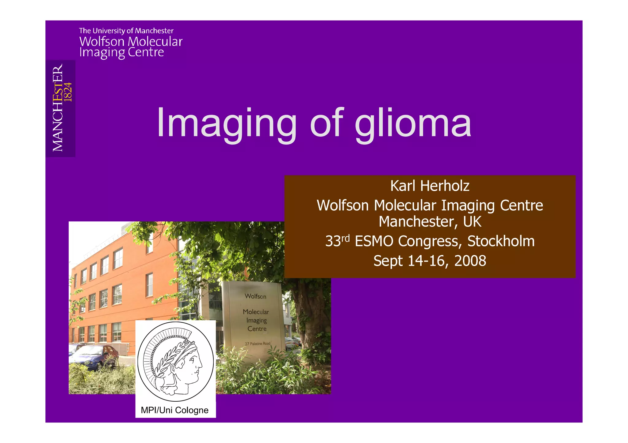 Tu Esmo Imaging Of Glioma Ppt | PDF | Brain and Nervous System ...