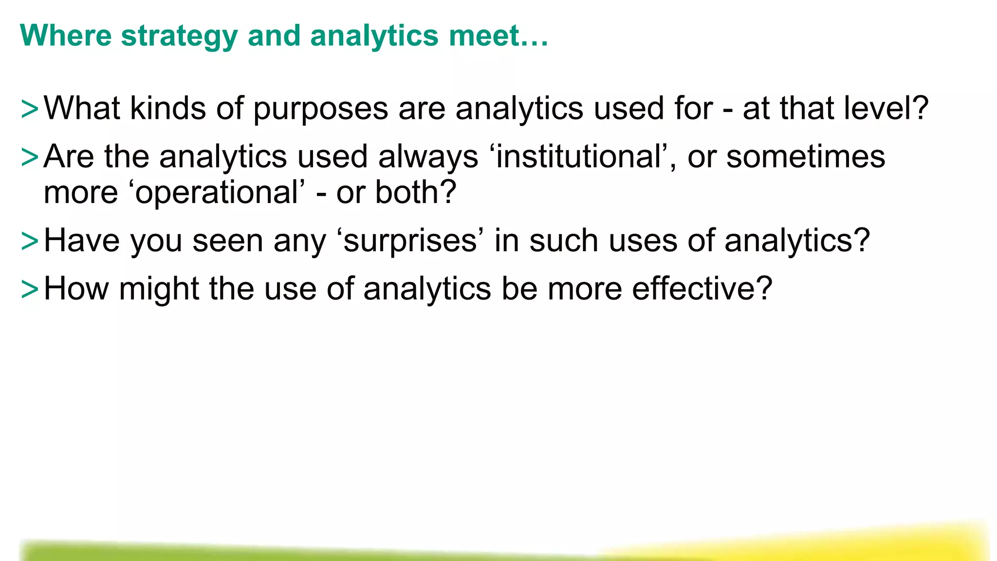 How data can inform strategy | PPTX