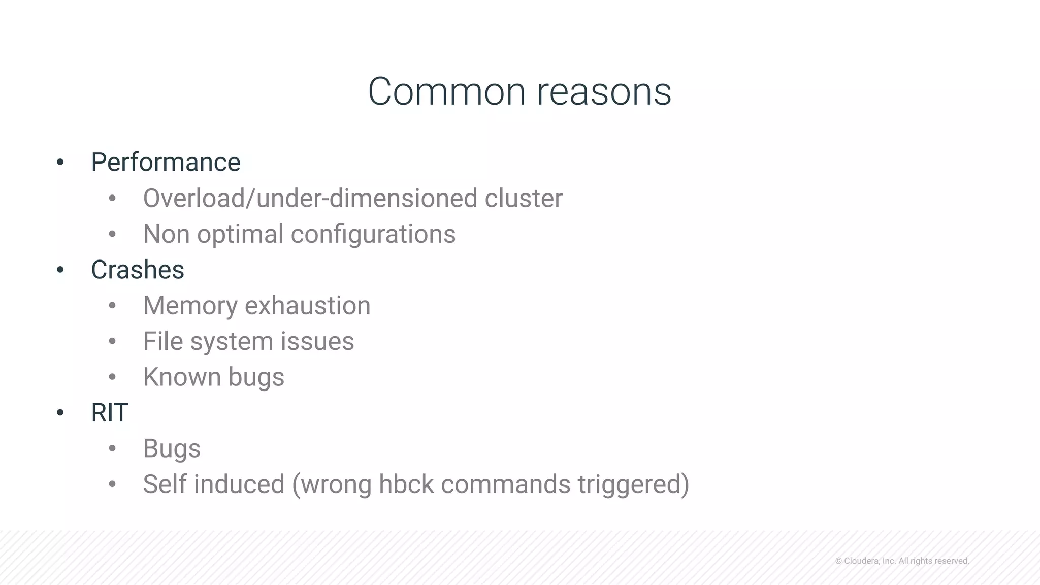 HBase Tales From the Trenches - Short stories about most common HBase ...